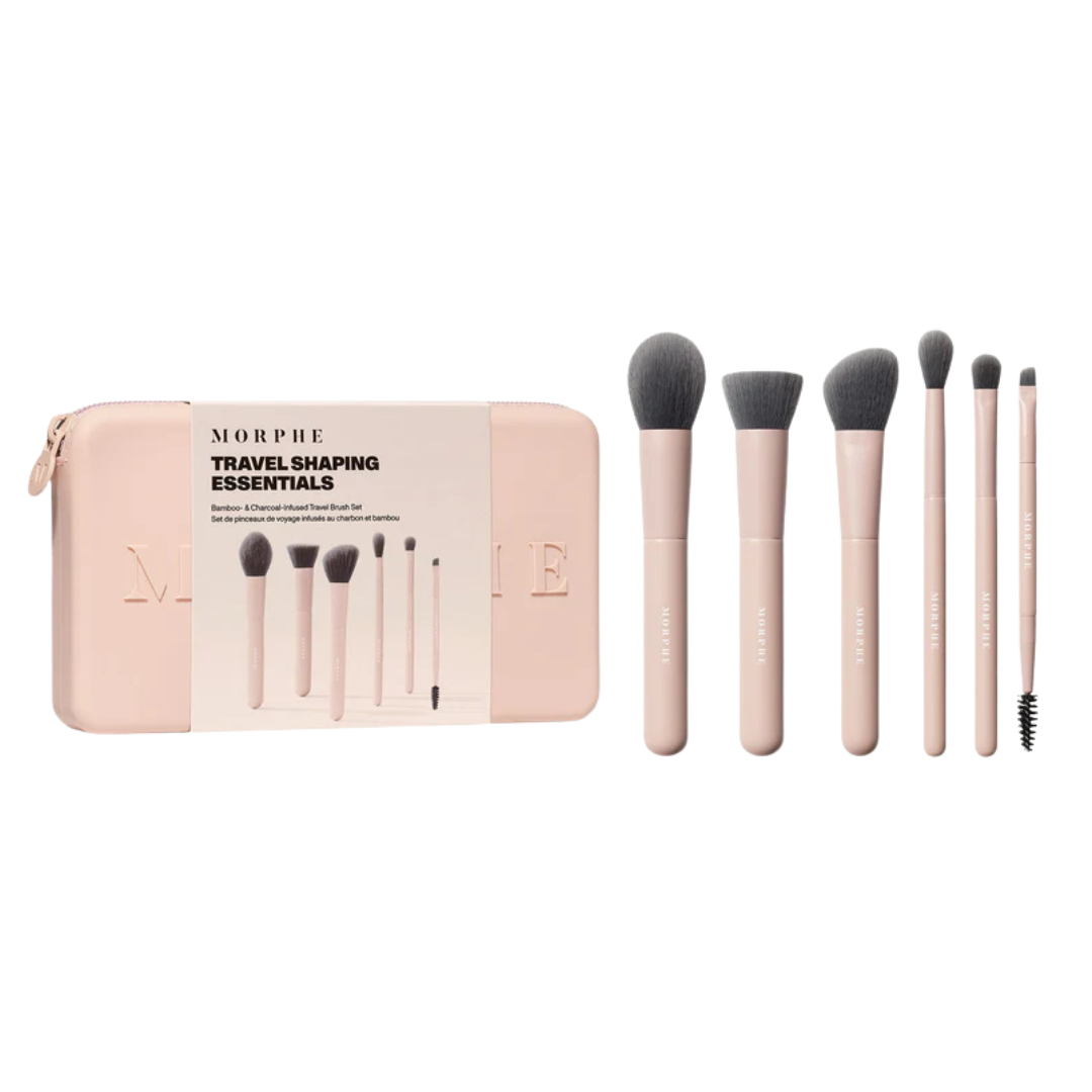 Morphe Travel Shaping Essentials Bamboo & Charcoal Brush Set – Makeuplaneph