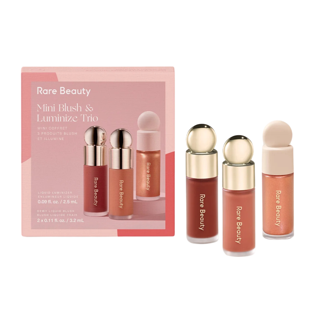 Rare Beauty Mini Blushes & Luminize Trio – Makeuplaneph